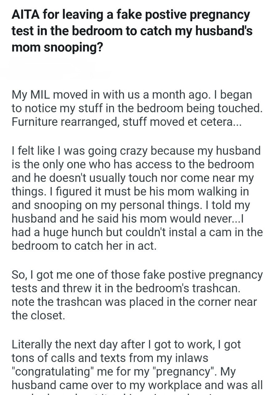 Her Snooping MIL