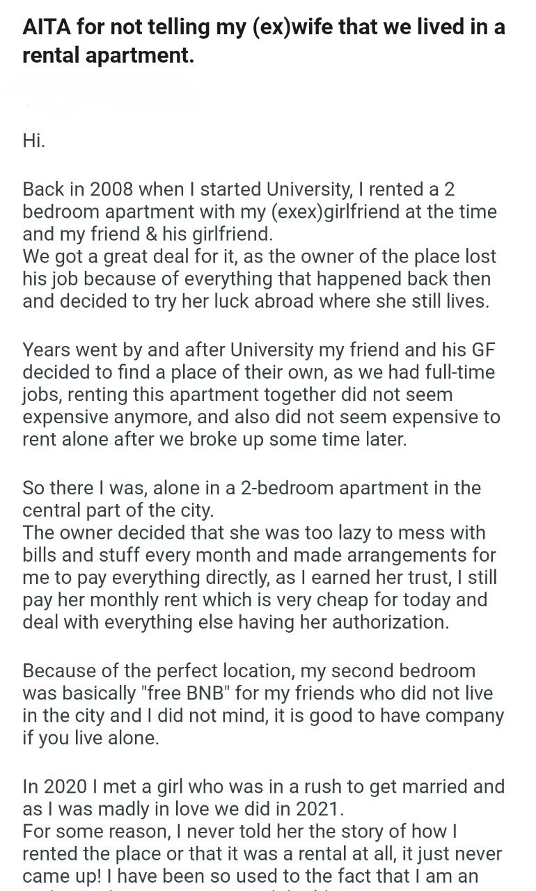 Discovering Her Ex-husband